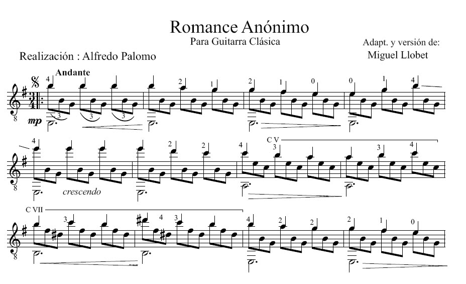Romance Anonimo Partitura - Citas Romanticas Para Adultos En Galicia Romance Anonimo Partitura - Citas Romanticas Para Adultos En Galicia